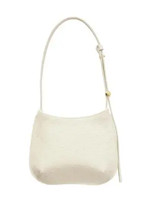 Jacquemus Le Petit Bisou Leather Shoulder Bag - Neutrals