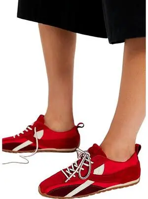 ALOHAS Nylon Low-top Sneakers - Red