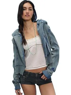 Free People Fp One Asher Hoodie - Navy