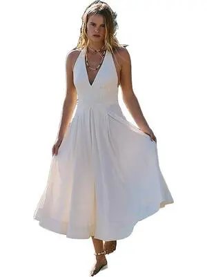 Free People Rowe Midi Dress - Clean Ivory