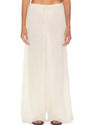 MONTCE Montce X Elsa Hosk Drawstring Wide Leg Pant