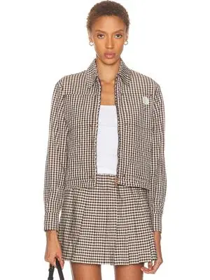 Moncler Gingham Top - Light Beige