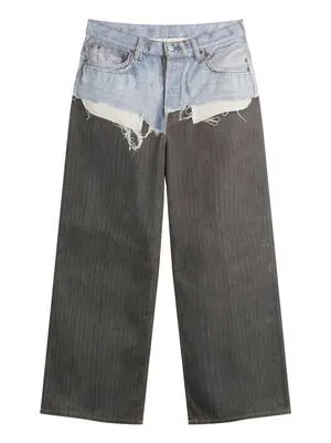 Supreme Hjr Trompe L'Oeil Loose Fit Jean In Blue | Editorialist