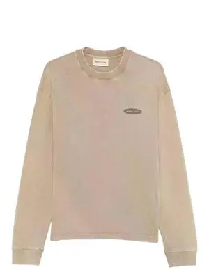 BRAM’S FRUIT Bram's Fruit Logo Detail Long Sleeve T-shirt - Neutrals