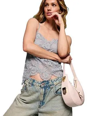 Victoria's Secret Small Crescent Shoulder Bag Pink