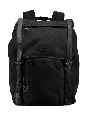 Gucci Gg Nylon Backpack - Black
