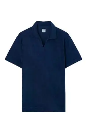 Fedeli V-neck Knitted T-shirt - Blue