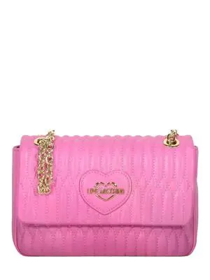 Moschino Quilted Shoulder Bag - Pink