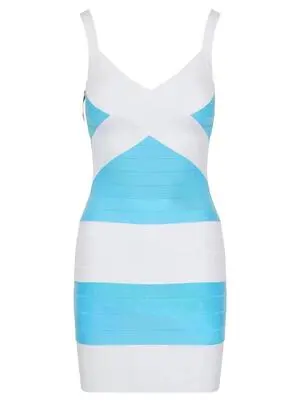 Herve Leger The Vip Mini Dress - Blue
