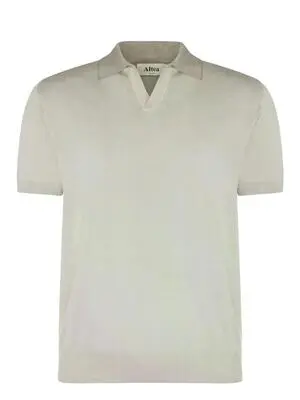 Altea Short-sleeved Cotton Polo Shirt - Neutrals