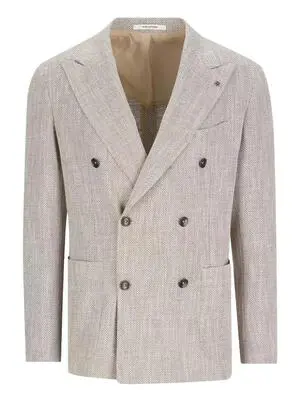 Tagliatore Double-breasted Button Blazer - Neutrals