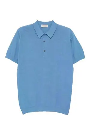 John Smedley Roth Polo Shirt - Blue