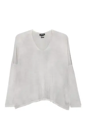 Avant Toi V-neck Relaxed Fit Sweater - Grey