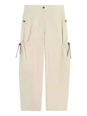Max Mara Drawstring Pocket Trousers - Neutrals
