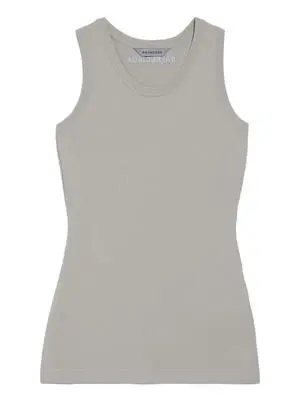 Balenciaga Lightweight Viscose Knit Tank Top - Grey