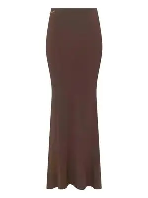 Amiri Chain Detail Maxi Skirt Brown