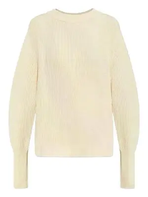 Victoria Beckham Ribbed Relaxed-fit Jumper - Neutrals