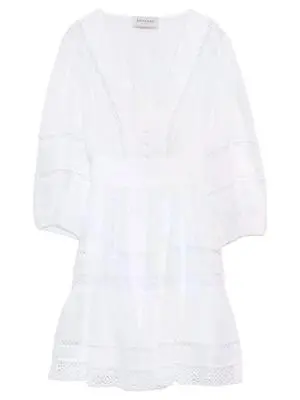 ERMANNO FIRENZE Lace Mini Dress - White