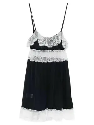 Gimaguas Yasmin Lace Mini Dress - Black