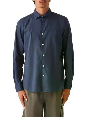 MC2 SAINT BARTH Embroidered-logo Shirt - Blue