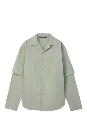 Camper Buttoned Layered Shirt - Green