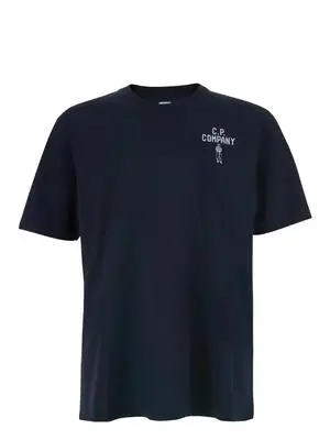 C.P. COMPANY 30/1 Jersey Short-sleeve British Sailor T-shirt - Blue