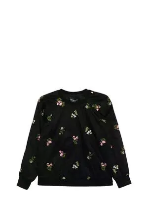 Cynthia Rowley Embroidered Sweatshirt - Black