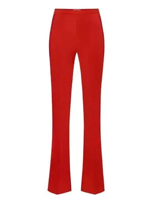 Elisabetta Franchi Pocket Flared Trousers - Red