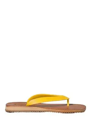 Miu Miu Thong Sandals With Logo Detail - Yellow