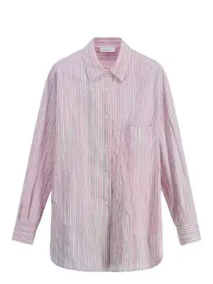 ROBERTO COLLINA Striped Shirt - Pink