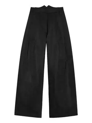 PATRICK MCDOWELL Pleated Wide-leg Trousers - Black