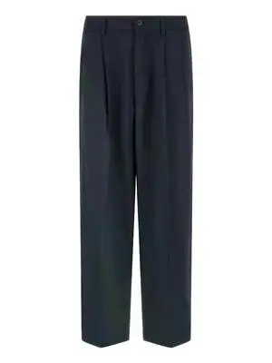 DEPARTMENT 5 Double Pleated Straight Trousers Blue