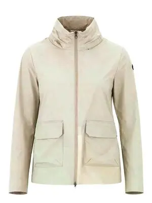 CANADIENS Zip-up Jacket With Pocket Details - Neutrals
