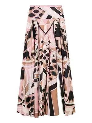 Emilio Pucci Vivara Printed Maxi Skirt - Neutrals