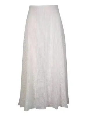 Akris Midi A-line Skirt - White