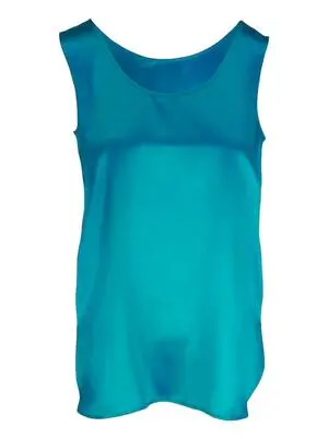 Kiton Sleeveless Scoop-neck Blouse - Blue