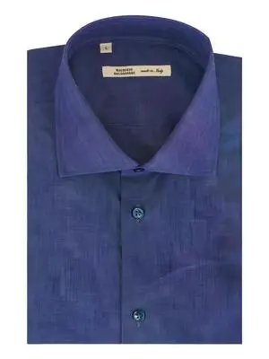 MAURIZIO BALDASSARI Buttoned Woven Shirt - Blue