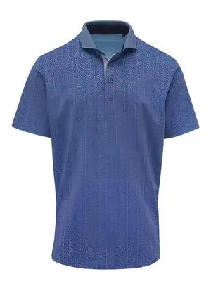 Greyson Patterned Polo Shirt Blue