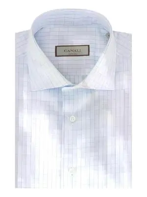 Canali Check Shirt - Blue