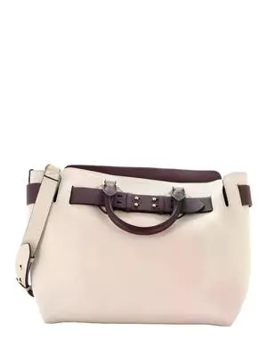 Burberry Medium Leather Tote Bag - Neutrals