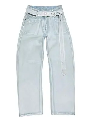 Acne Studios Denim Jeans With Belt - Blue