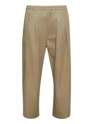 MAISON MARGIELA Pleated Wide-leg Pants - Beige