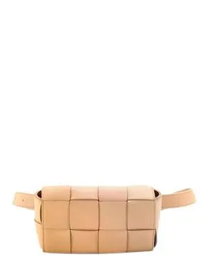 Bottega Veneta Cassette Maxi Intrecciato Leather Belt Bag - Neutrals