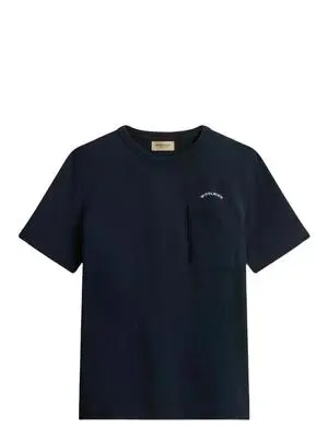 Woolrich Cotton Logo Pocket T-shirt - Blue