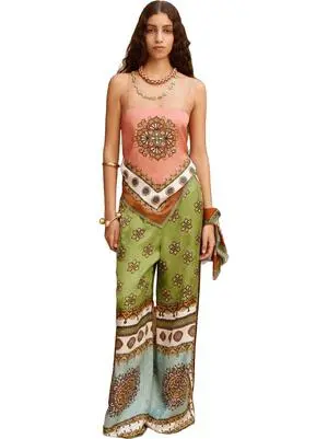 ALEMAIS Contina Scarf Top - Multicolour