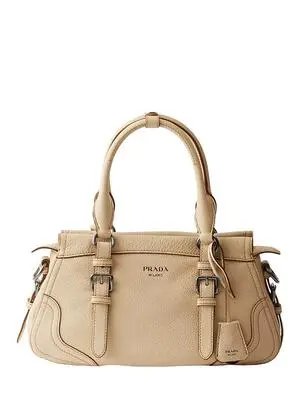 Prada Leather Tote Bag Nude