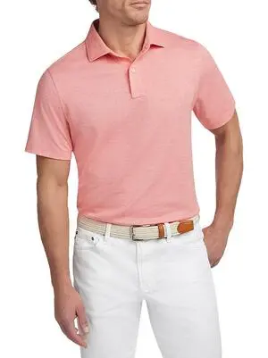 David Donahue Connery Cotton Polo Shirt Grenadine