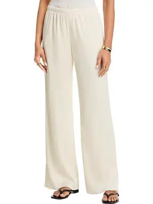 ANINE BING Aden Textured Pants - Cream