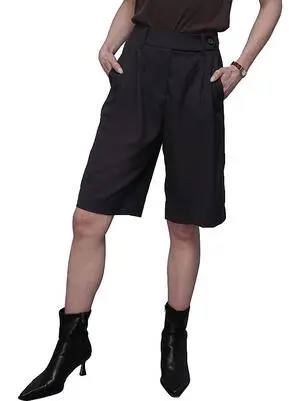 WILDFANG Wide Leg Tab Front Short - Black