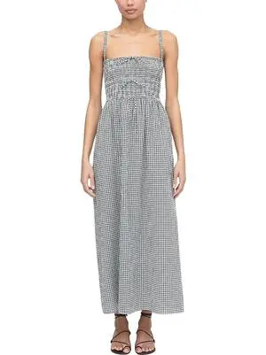 Hill House Home The Larissa Nap Dress - Black/sand Gingham